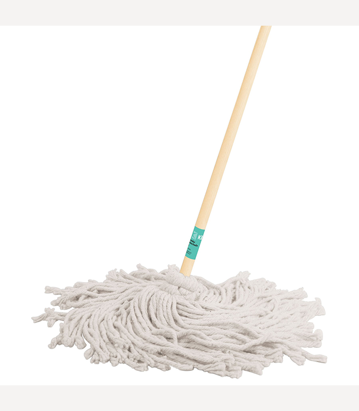 Balai frange 450G avec manche 120 cm ‣ Mr Bricolage